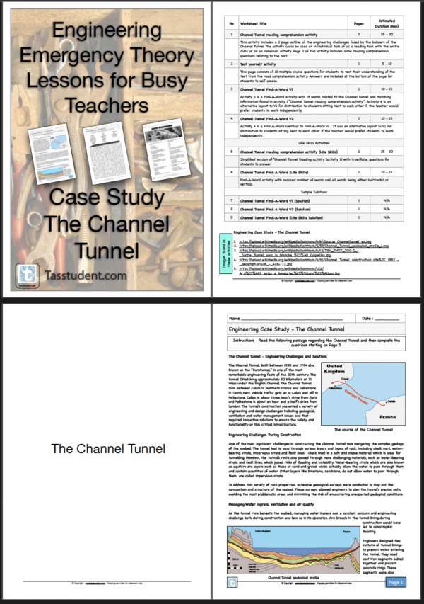 Engineering Case Study - The Channel Tunnel - Teacher Professional Development